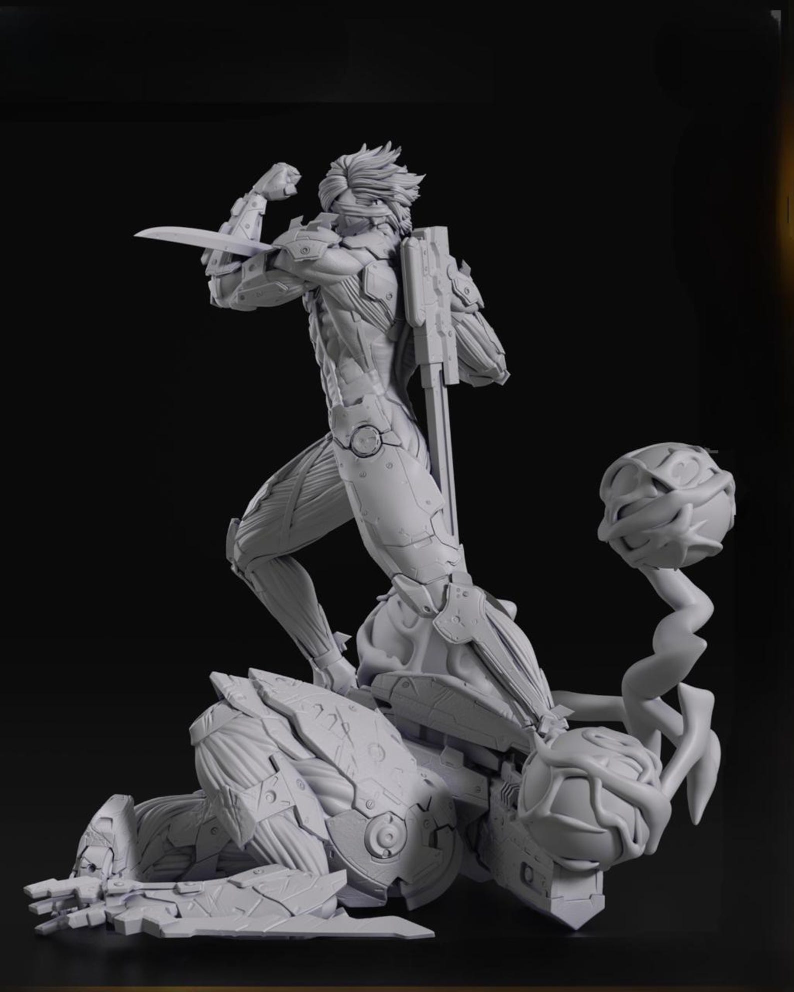 Raiden Cyborg Ninja STL File: 3D Printable Figurine (digital Download ...