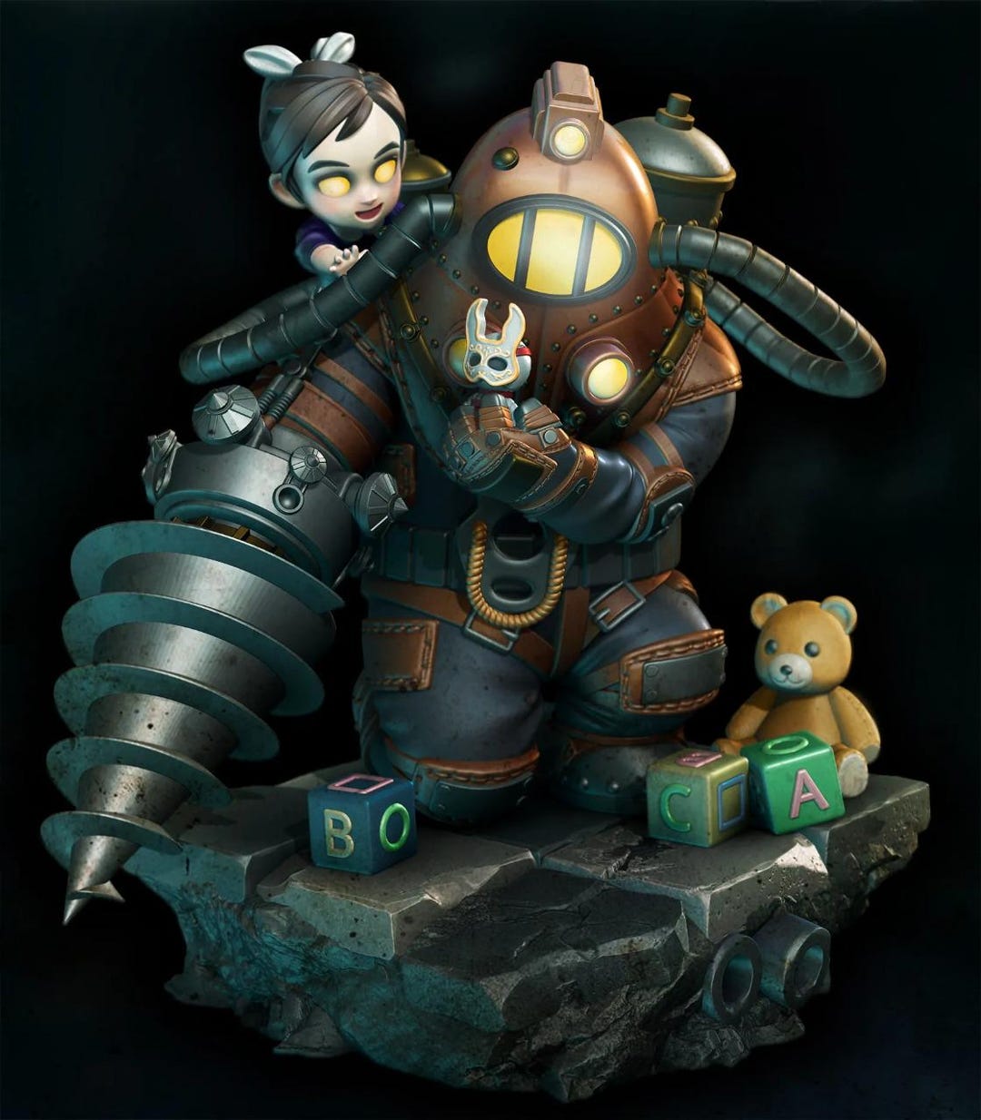 Chibi Deep Diver STL Model: 3D Printable Figurine (digital File) - Etsy