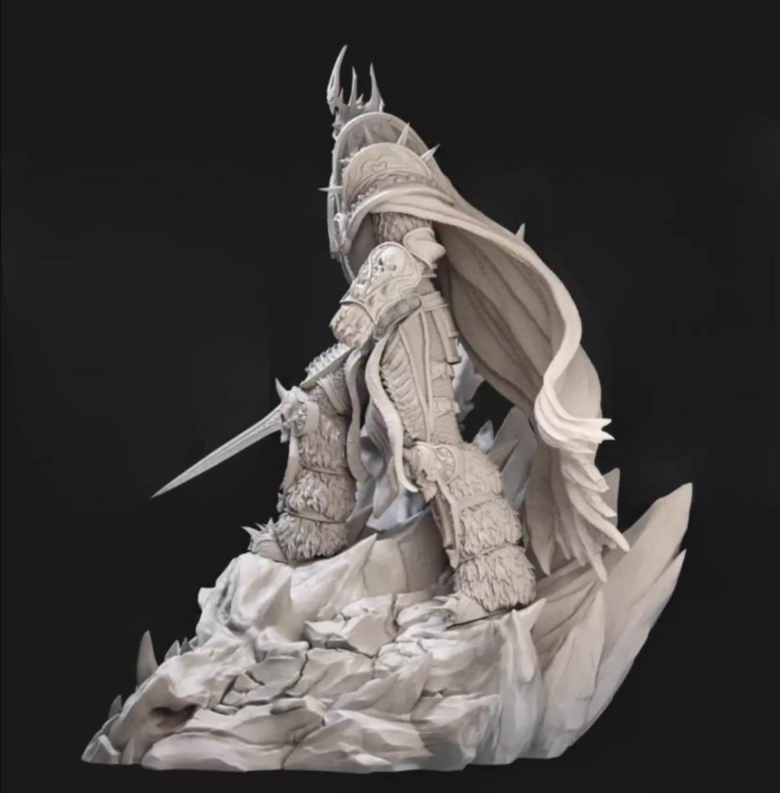 Lich King Arthas STL 3D Model: High Detail Wow Figure (digital Download ...