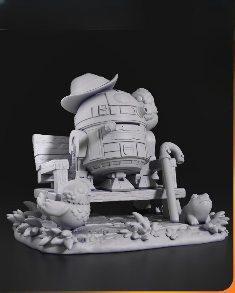 Chibi Space Droid STL – Cute Sci-fi Robot 3D Print Model - Etsy