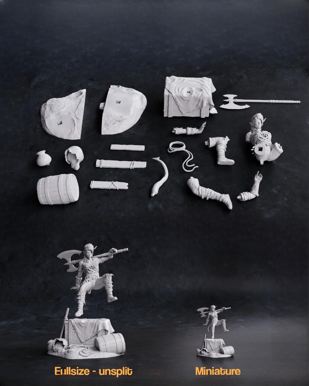 Karlach Figure STL – High-detail 3D Model From BG3 - Etsy