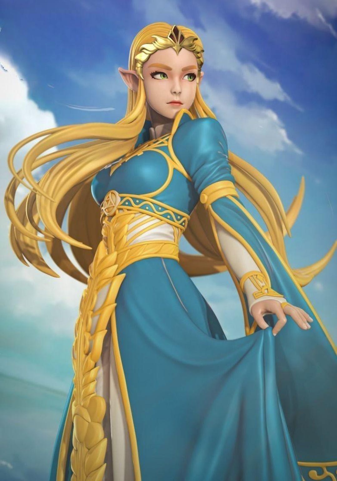 Princess of Hyrule – Fantasy Adventure 3D Printable Figure - Etsy