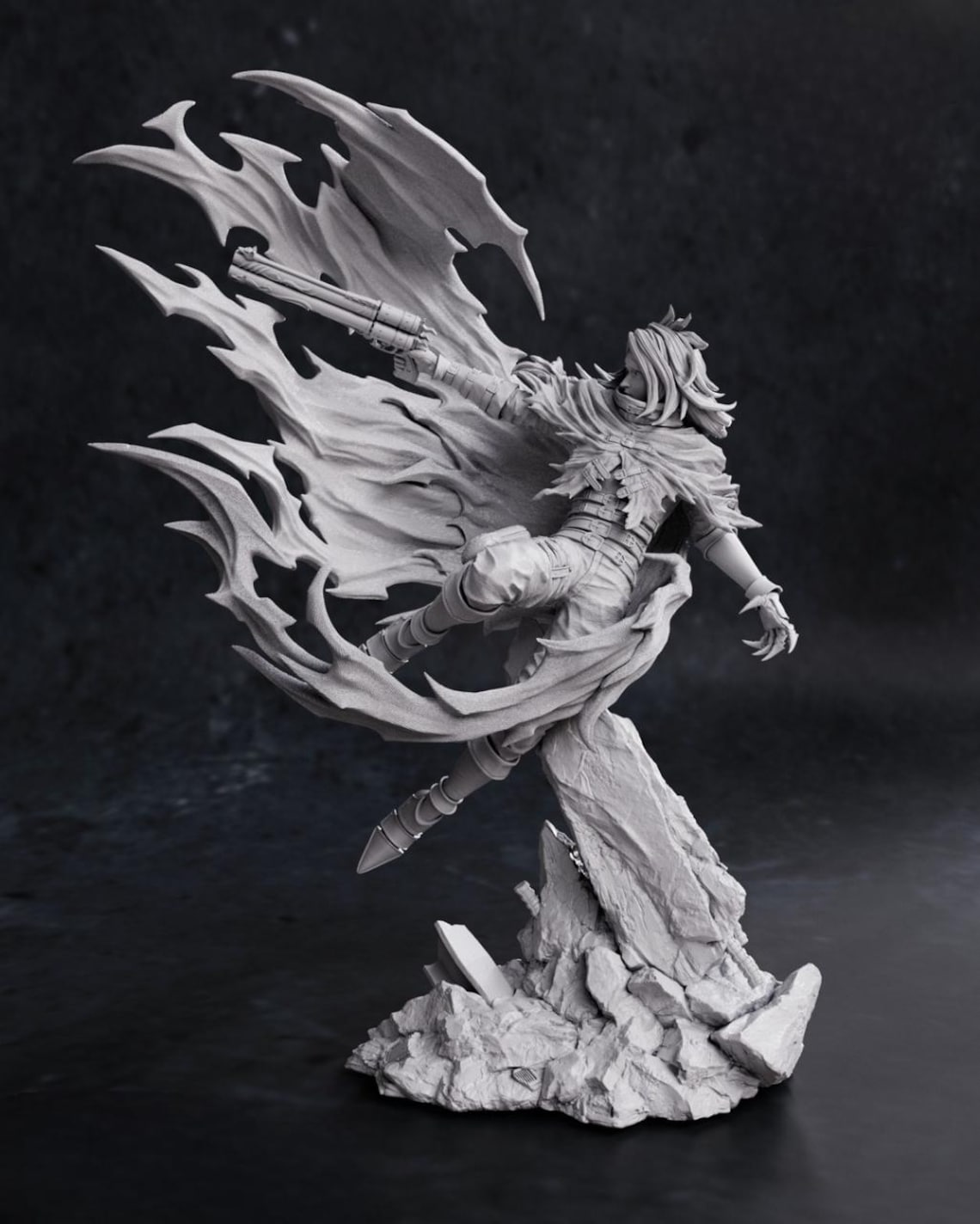 Red Cloaked Fighter Miniature STL File: 3D Printable Tabletop Model ...