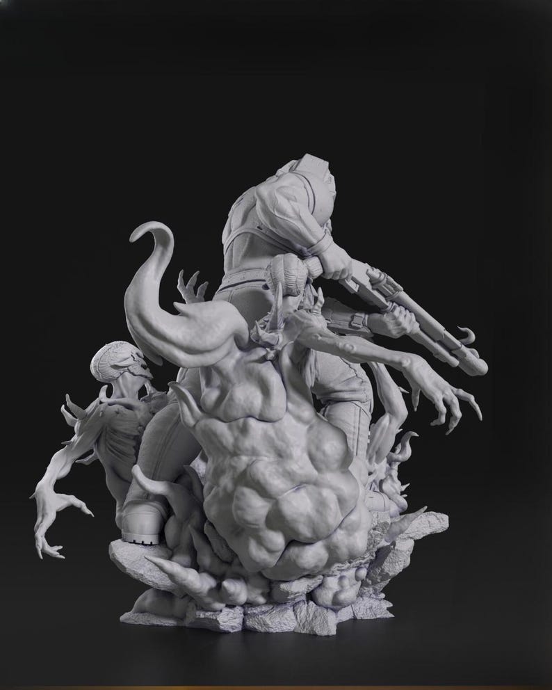 Modelo 3D STL de Hell Dominator: figura imprimible del legendario Demon ...