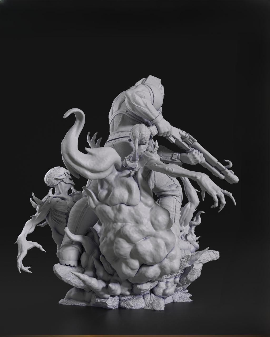 Hell Dominator STL 3D Model – Printable Legendary Demon Slayer Figure ...