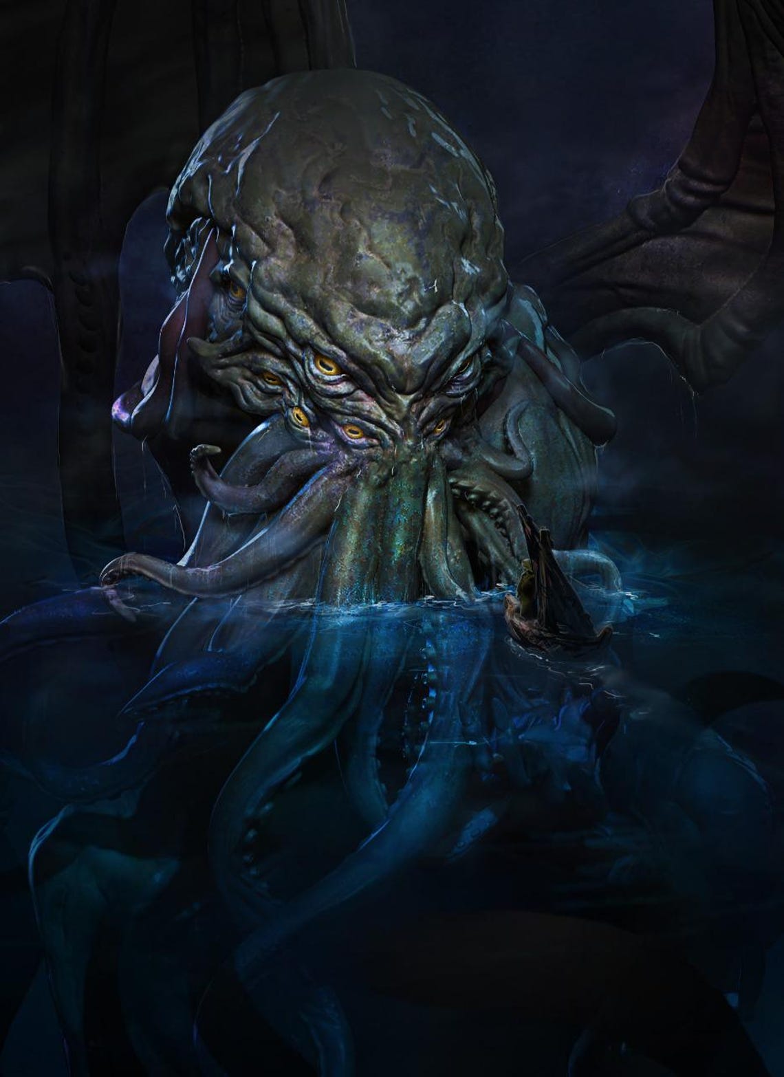 Cthulhu Mythos STL File – Eldritch Horror 3D Printable Figure for ...
