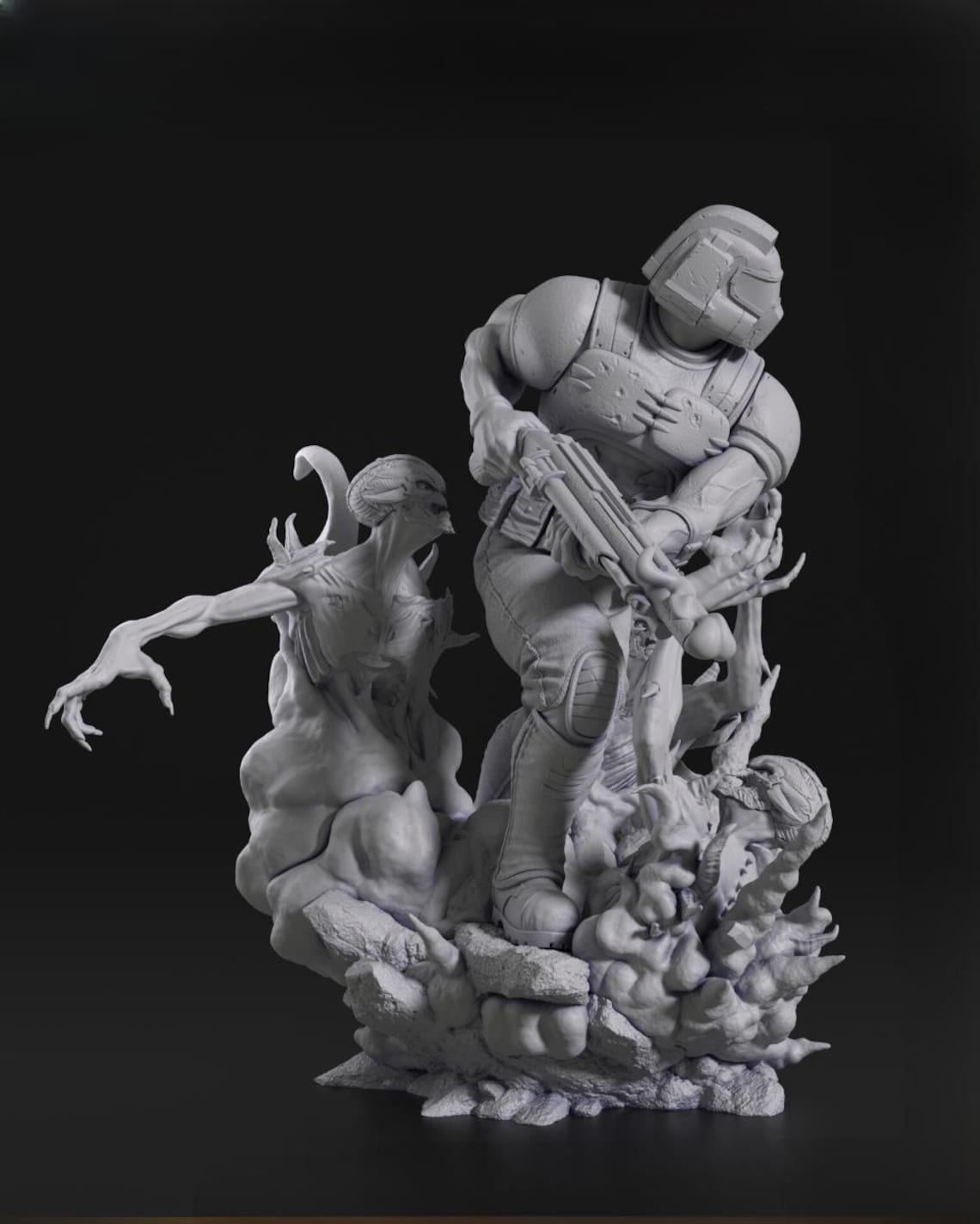 Hell Dominator STL 3D Model – Printable Legendary Demon Slayer Figure ...
