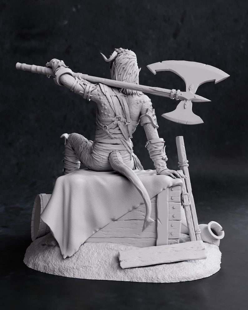 Karlach Figure STL – High-detail 3D Model From BG3 - Etsy