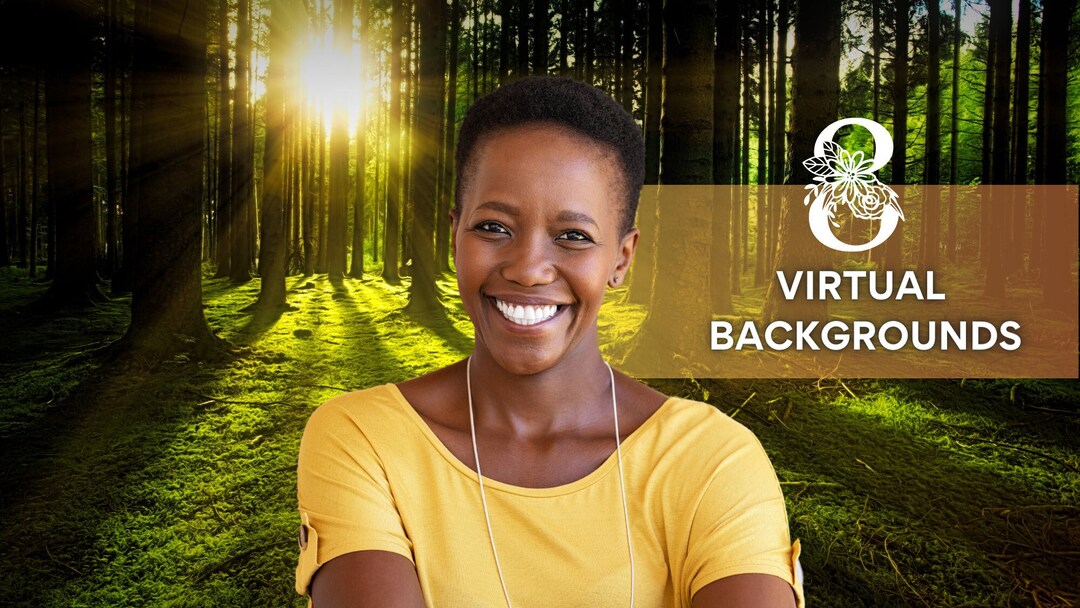 Forest Backgrounds Zoom Virtual Backgrounds Backdrop Office Background ...