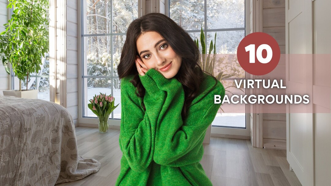 Seasonal Backgrounds Zoom Virtual Backgrounds Backdrop Office ...