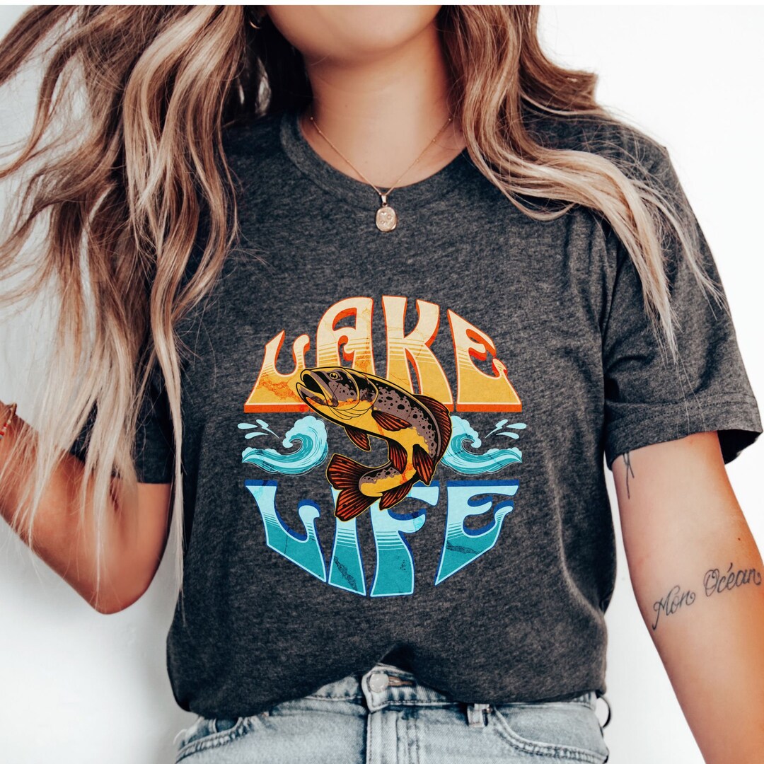 Lake Life T-shirt, Fishing T-shirt, Fisherman T-shirt, Angler T-shirt ...