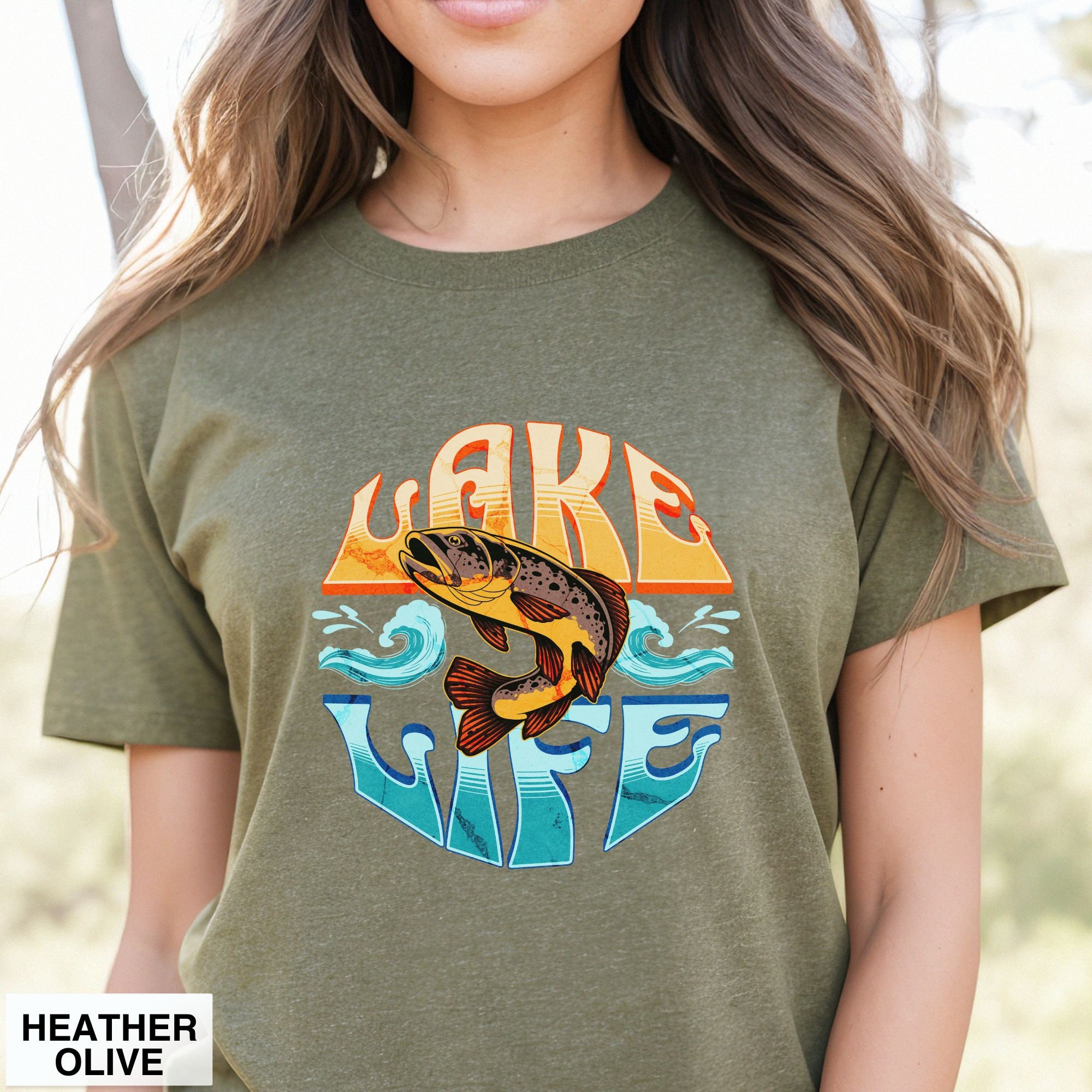 Lake Life T-shirt, Fishing T-shirt, Fisherman T-shirt, Angler T-shirt ...