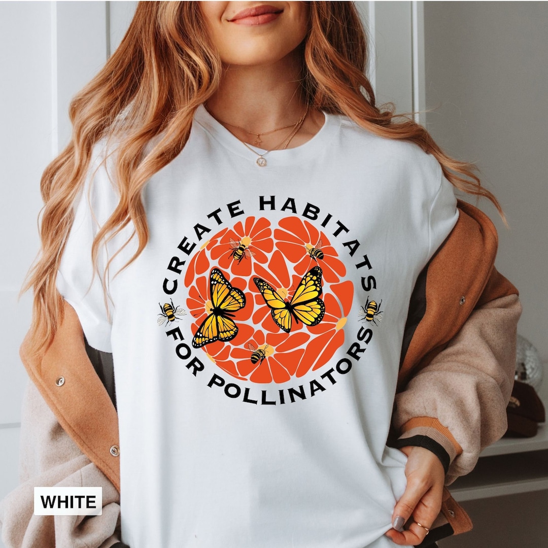 Save the Bees T-shirt, Bee Lover Tee, Pollinator Garden Shirt, Gardener ...