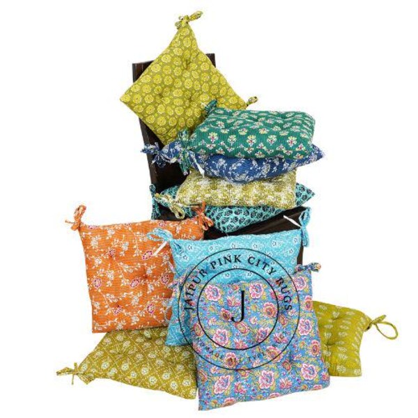 Block Print Seat Cushions - Etsy