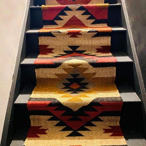 Stair Runner - Handmade Kilim Stair Runner, Jute Hallway & Kitchen ...