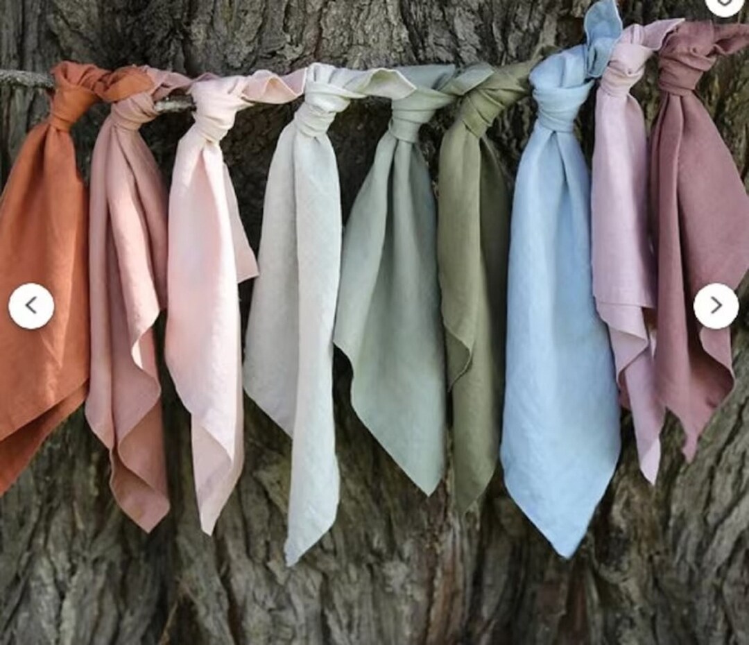 100 Pack Various Colored Napkins, Cotton Napkins, Handmade Napkins ...