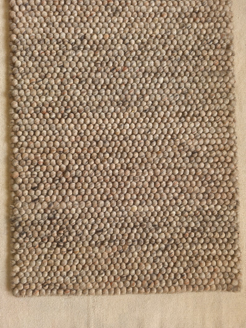 Hand Woven Chunky Loop Wool Area Rug, Yoga Mat Prayer Mat Rugs Wool ...