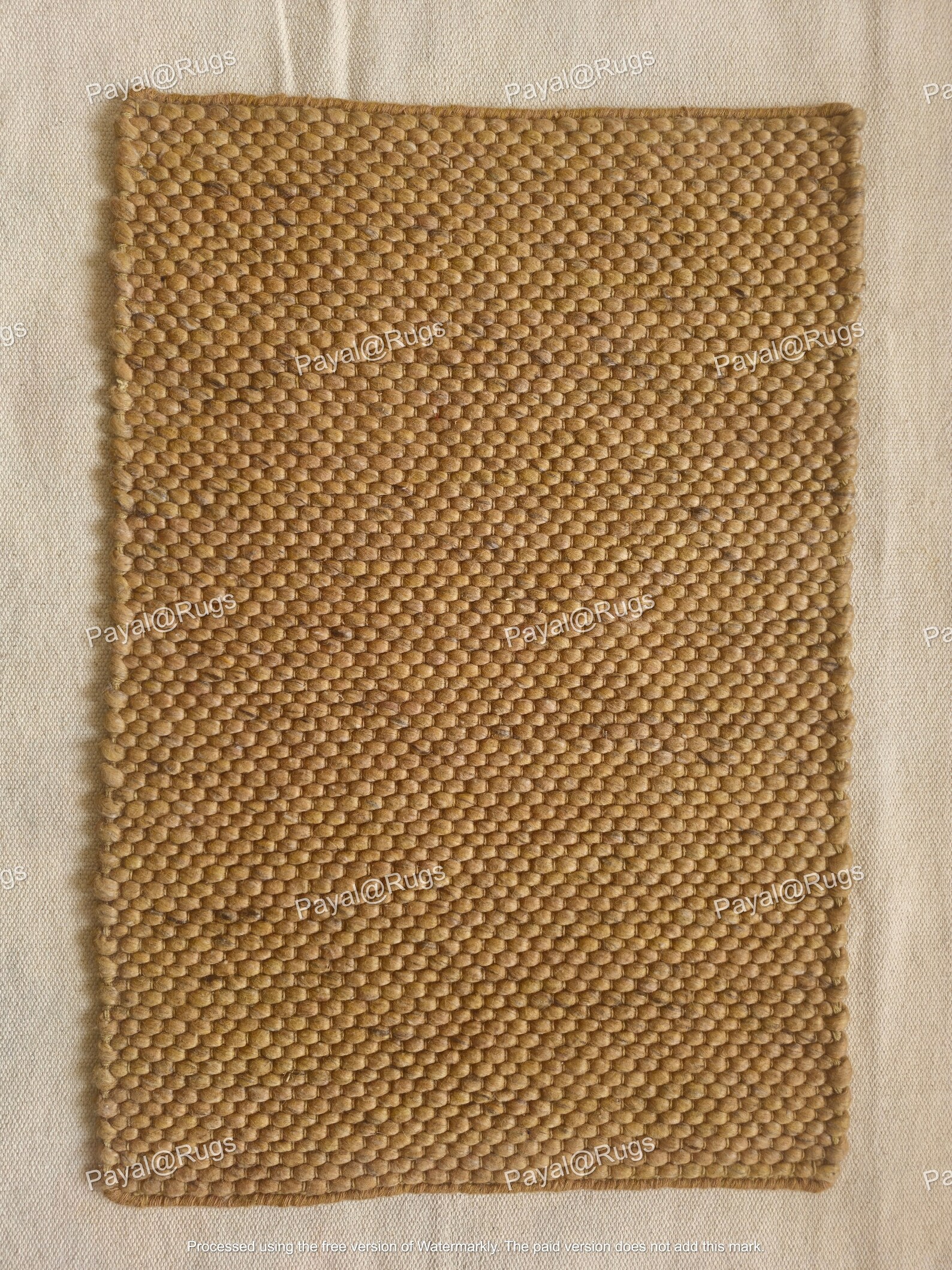 Hand Woven Chunky Loop Wool Area Rug, Yoga Mat Prayer Mat Rugs Wool ...