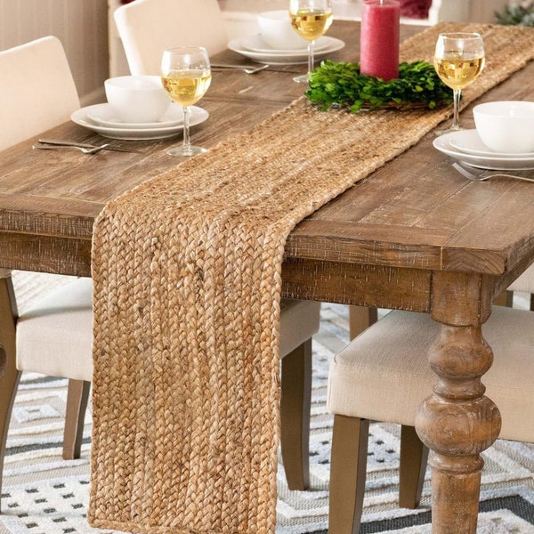 Jute Table Runner - Etsy