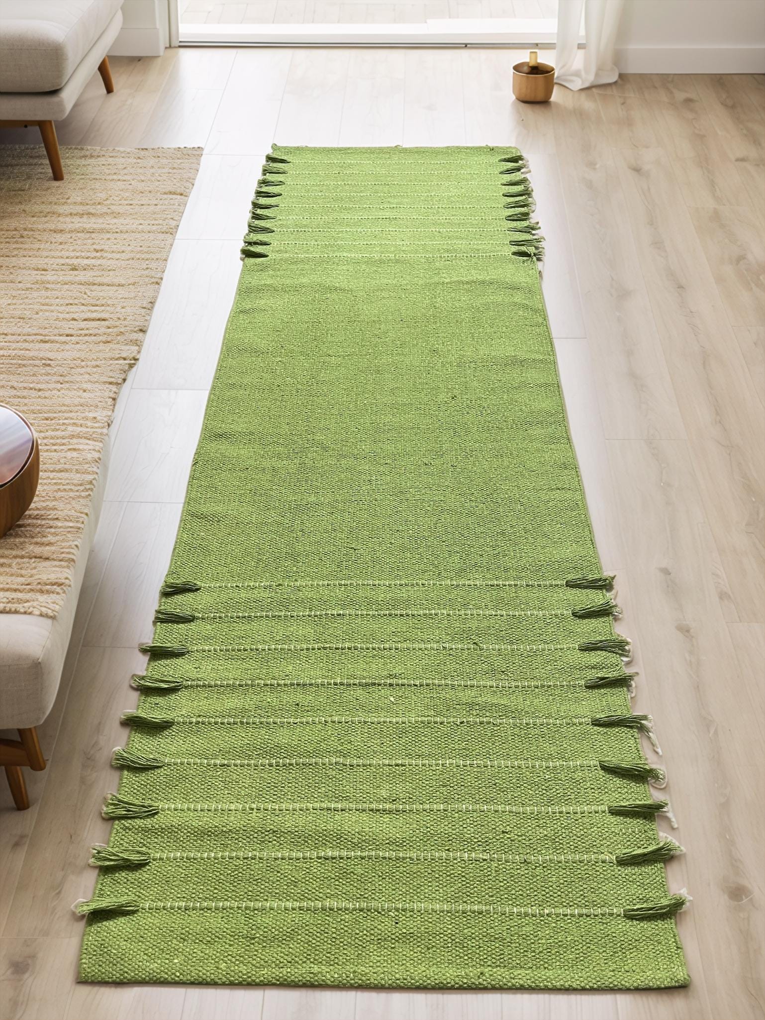 Organic Herbal Cotton Yoga Mat – Ecofriendly, Handwoven, Exercise ...