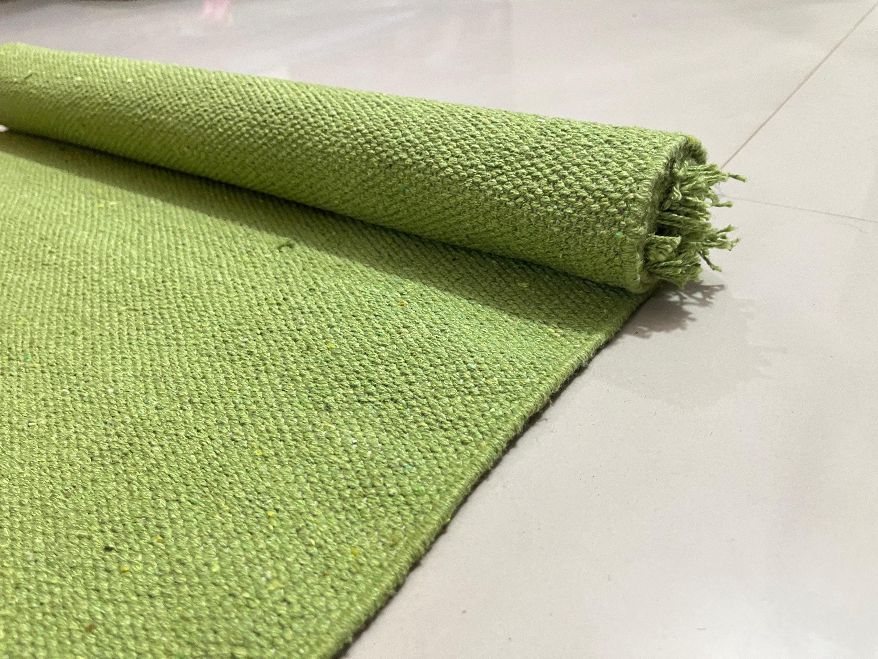 Organic Herbal Cotton Yoga Mat – Ecofriendly, Handwoven, Exercise ...