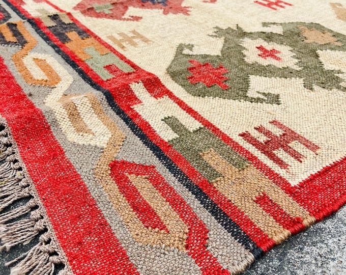 Vintage Handwoven Thunderbird Ortegas Wool Rug|navajo Woven Wool Rug ...