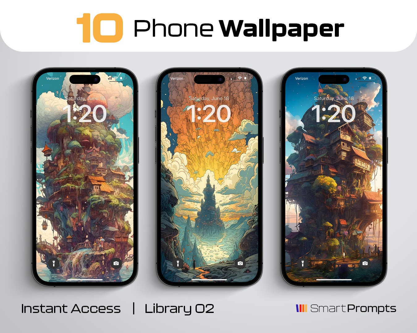 Mobile Phone Wallpapers, Fantasy Wallpaper Iphone, Illustration ...