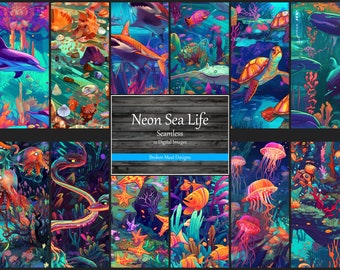 12 Fantasy World Digital Papers. Seamless Patterns for Scrap Booking ...