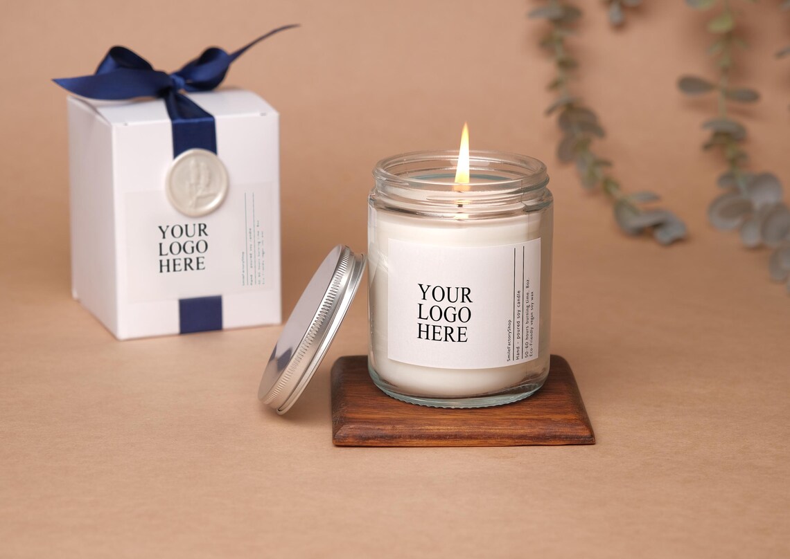Personalized Corporate Candle Gifts for Clients, Company Event Favors ...