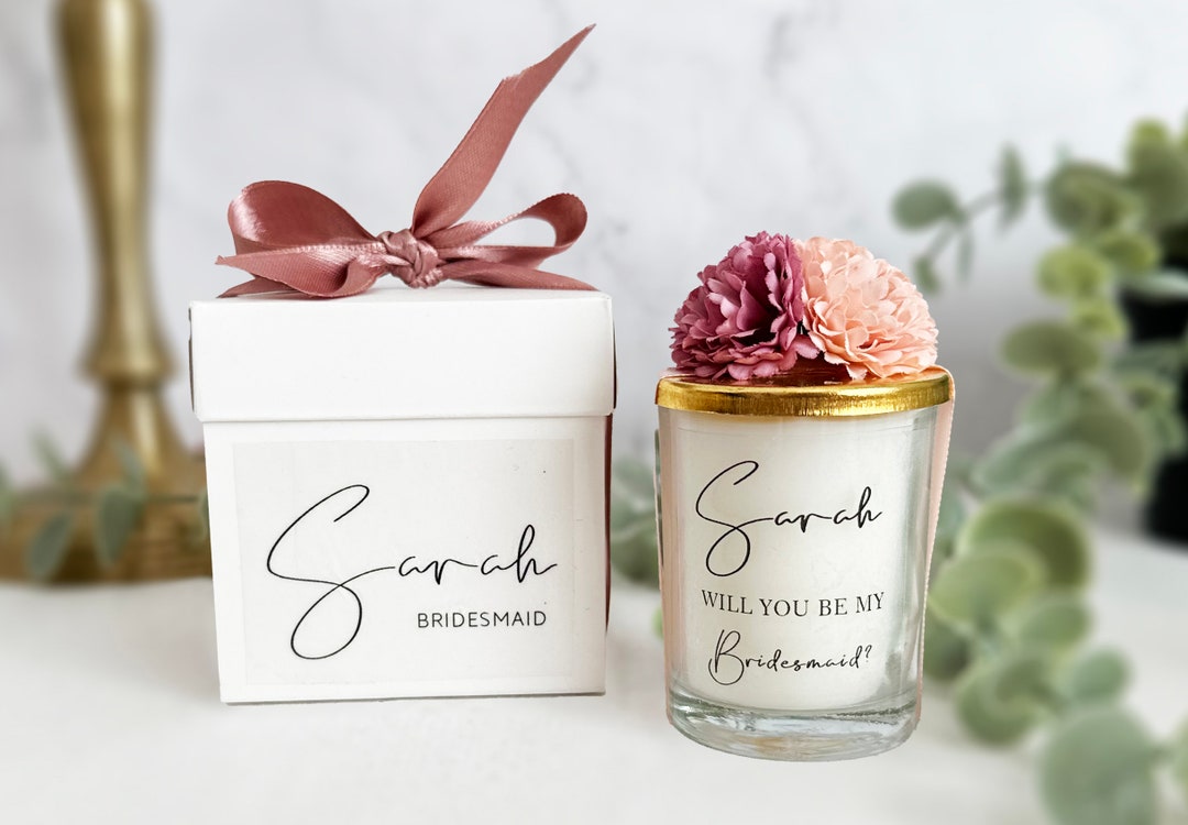 Personalized Mini Bridesmaid Proposal Candles for Bridesmaid Box ...