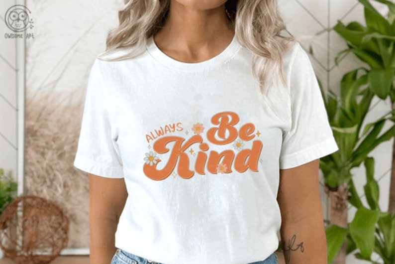 Retro Be Kind Sublimation Bundleretro Be Kind Png Be Kind - Etsy