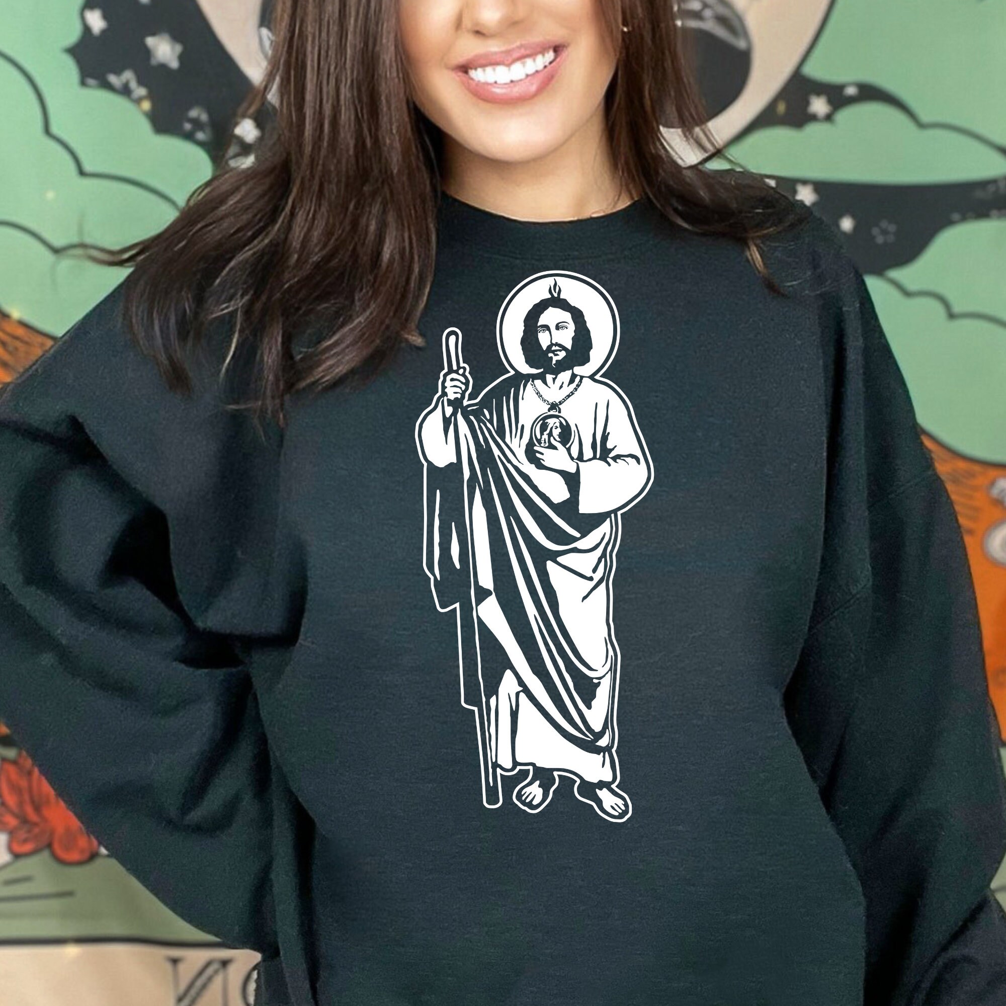 Saint Jude Thaddeus Svg Clipart Bundle, 3 Colors Black, White, Color, T ...