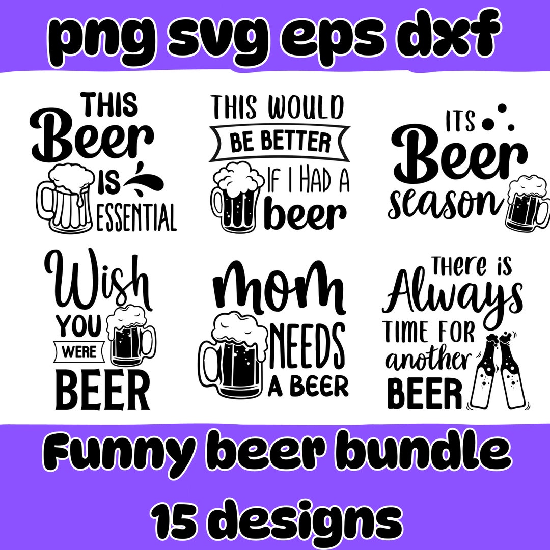 Funny Beer SVG Bundle: Cheers Clip Art Designs (digital Download) - Etsy UK