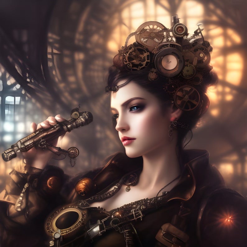 Portrait_steampunk II - Etsy