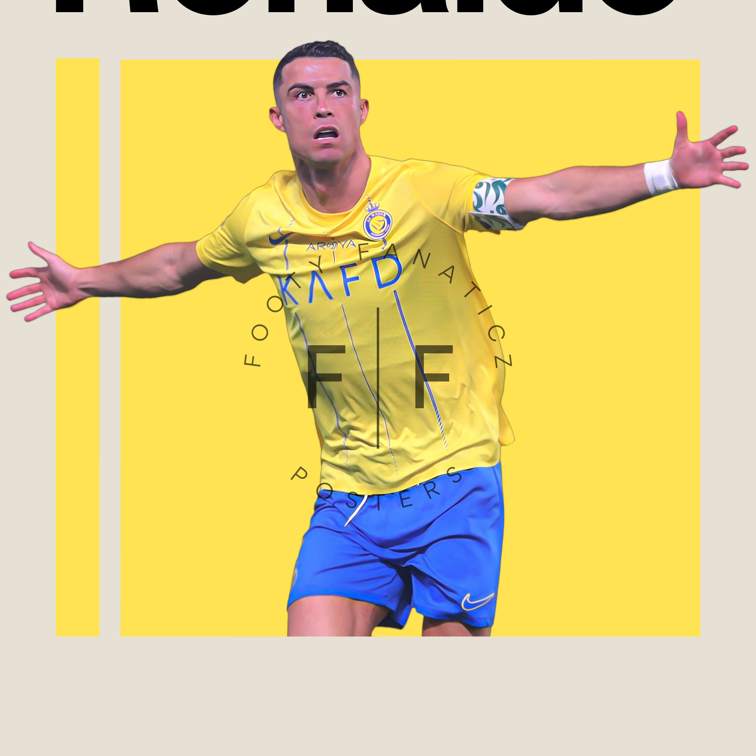 Cristiano Ronaldo Al Nassr Poster - Instant Download - Etsy