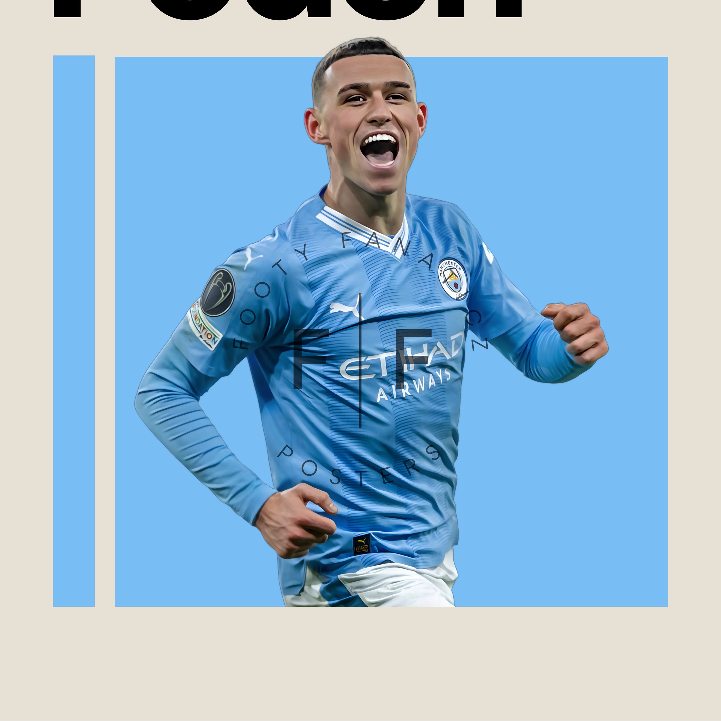Phil Foden Manchester City Poster Instant Download - Etsy