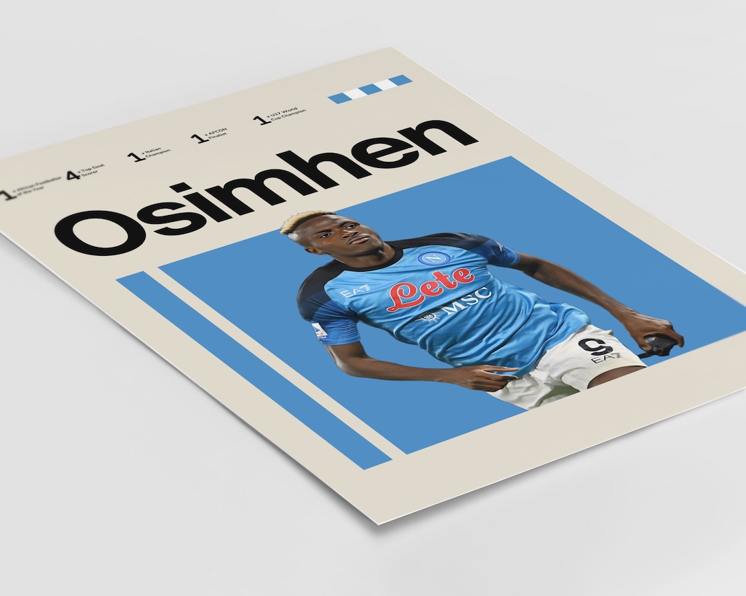 Victor Osimhen Napoli Poster Instant Download - Etsy