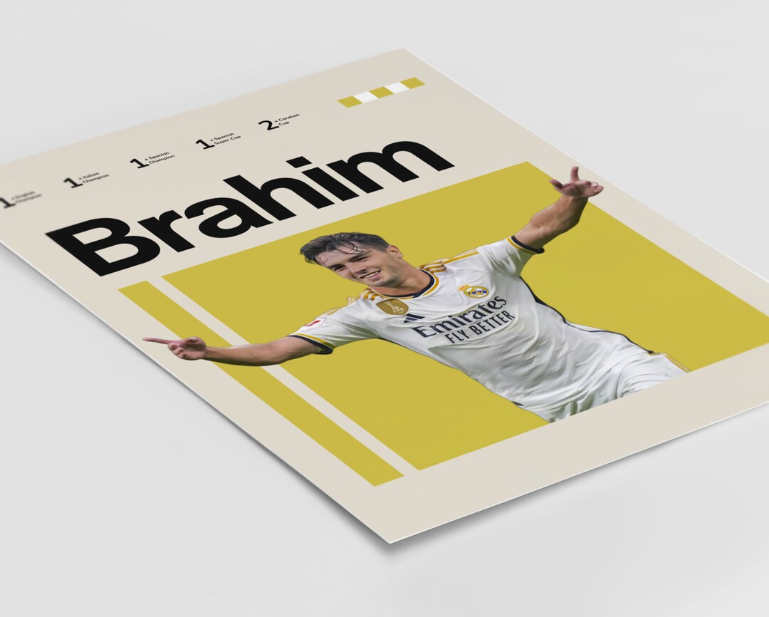 Brahim Diaz Real Madrid Poster Instant Download - Etsy