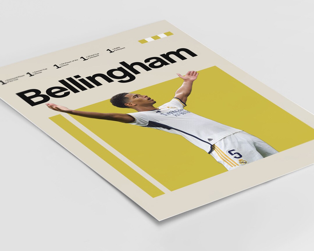 Jude Bellingham Real Madrid Poster Instant Download - Etsy