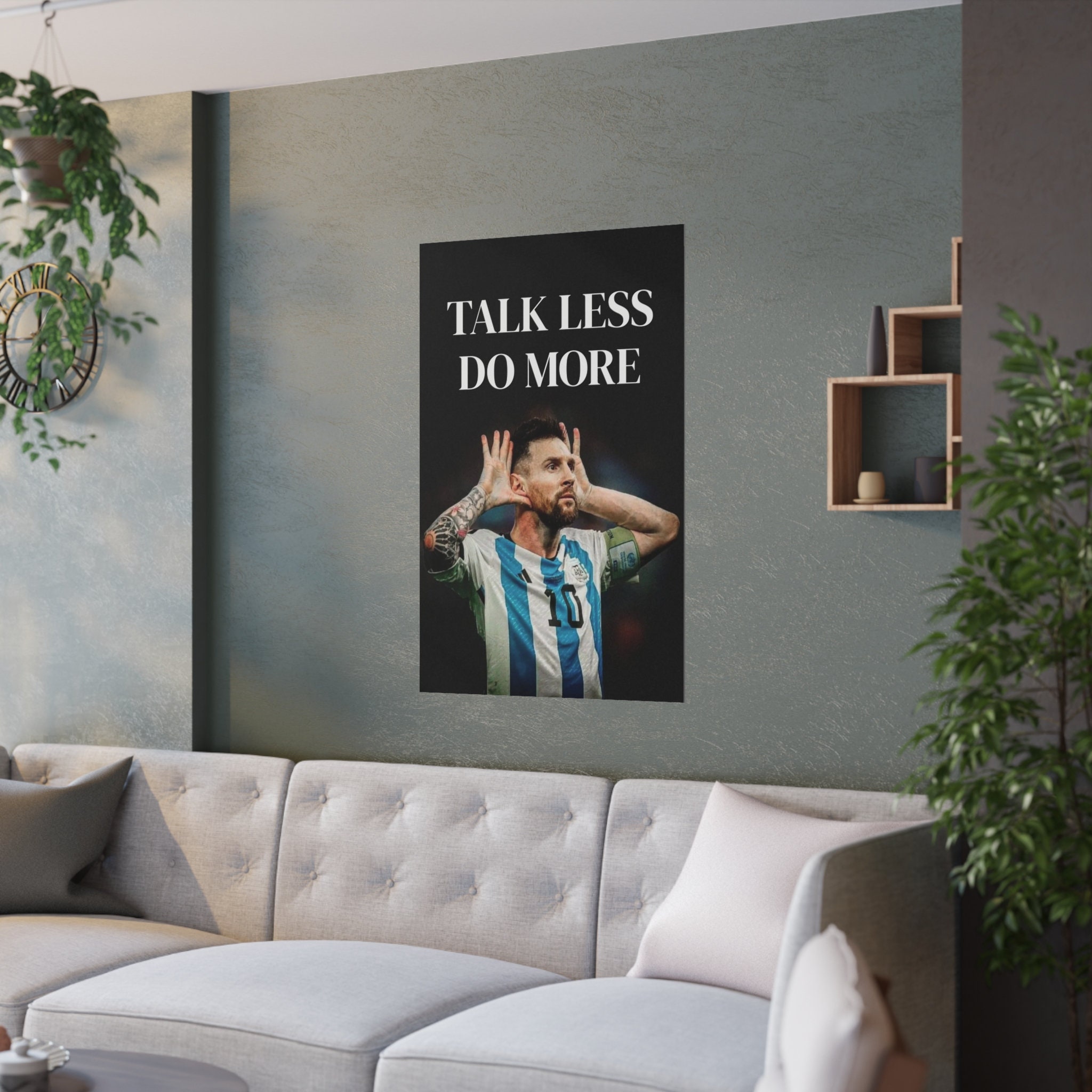 Messi Motivational Satin Posters (210gsm),wall Art, Soccer Decor,soccer ...