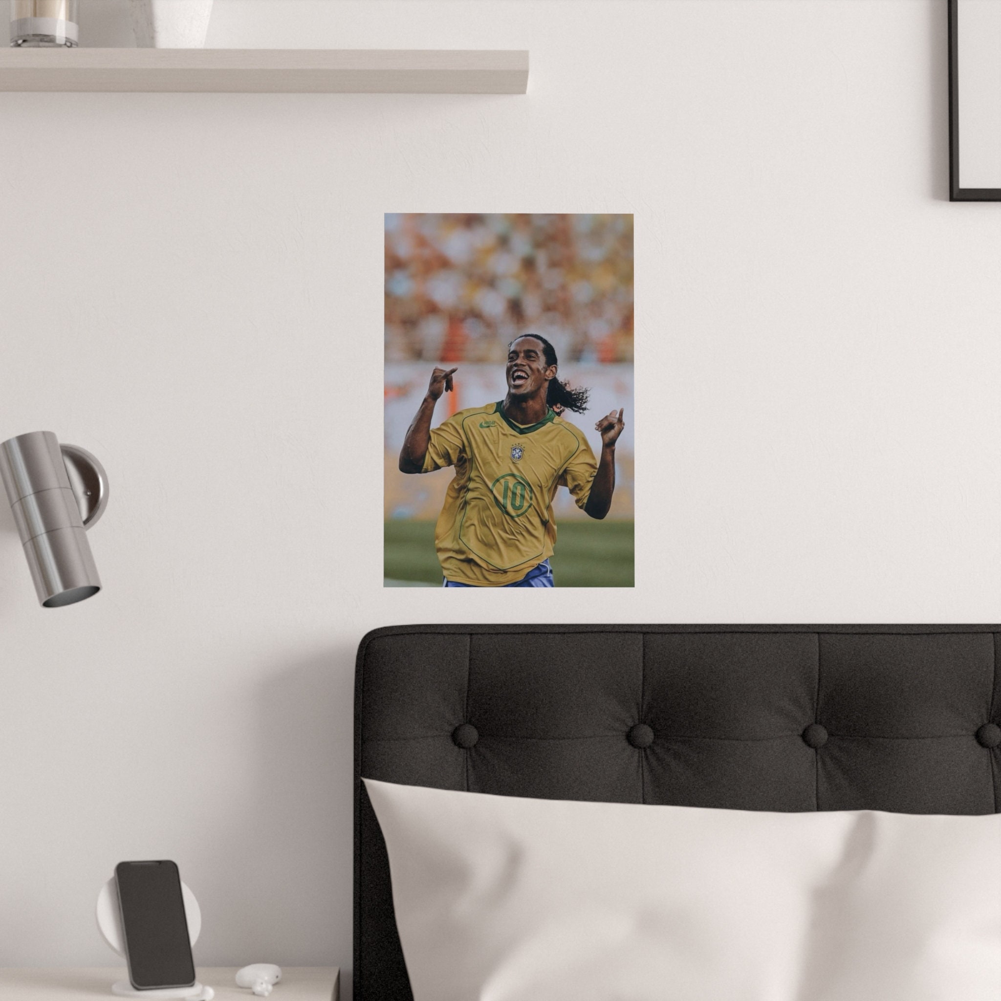 Ronaldinho Gaúcho Brazil Satin Posters (210gsm), Wall Decor, Wall Art ...