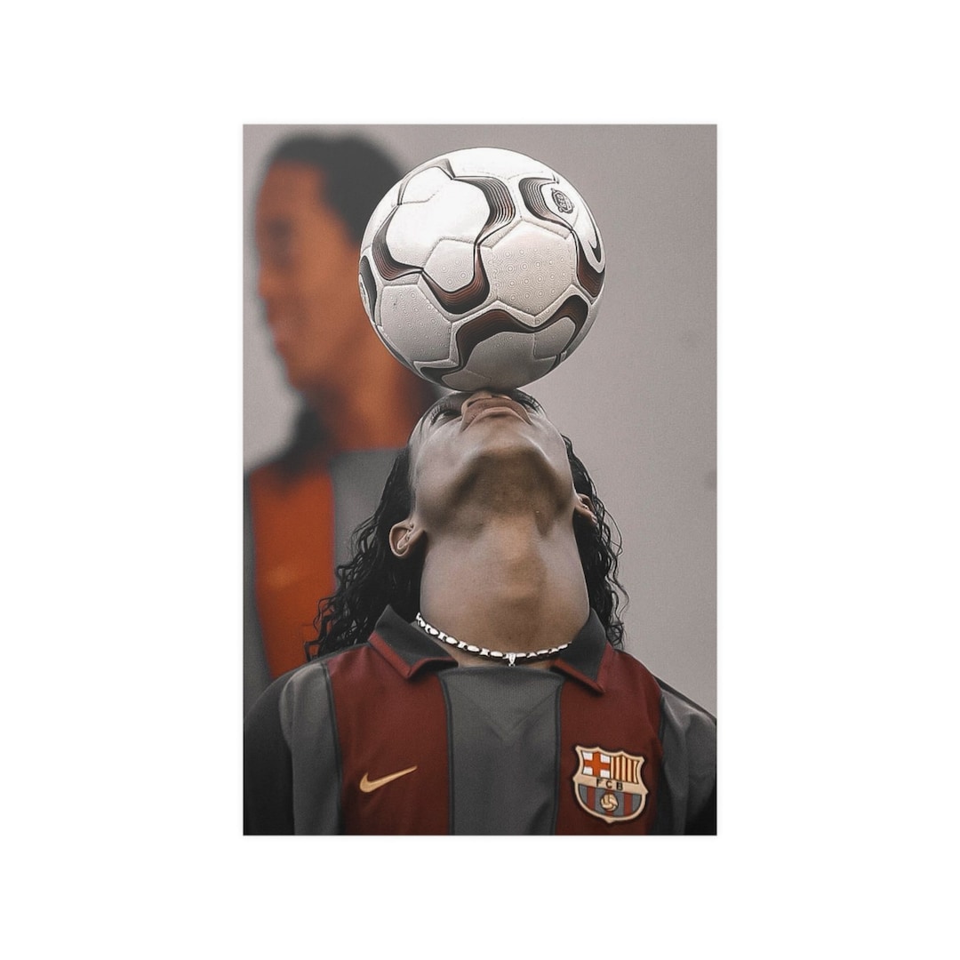 Ronaldinho Gaúcho Barcelona Satin Posters (210gsm), Wall Decor, Wall ...