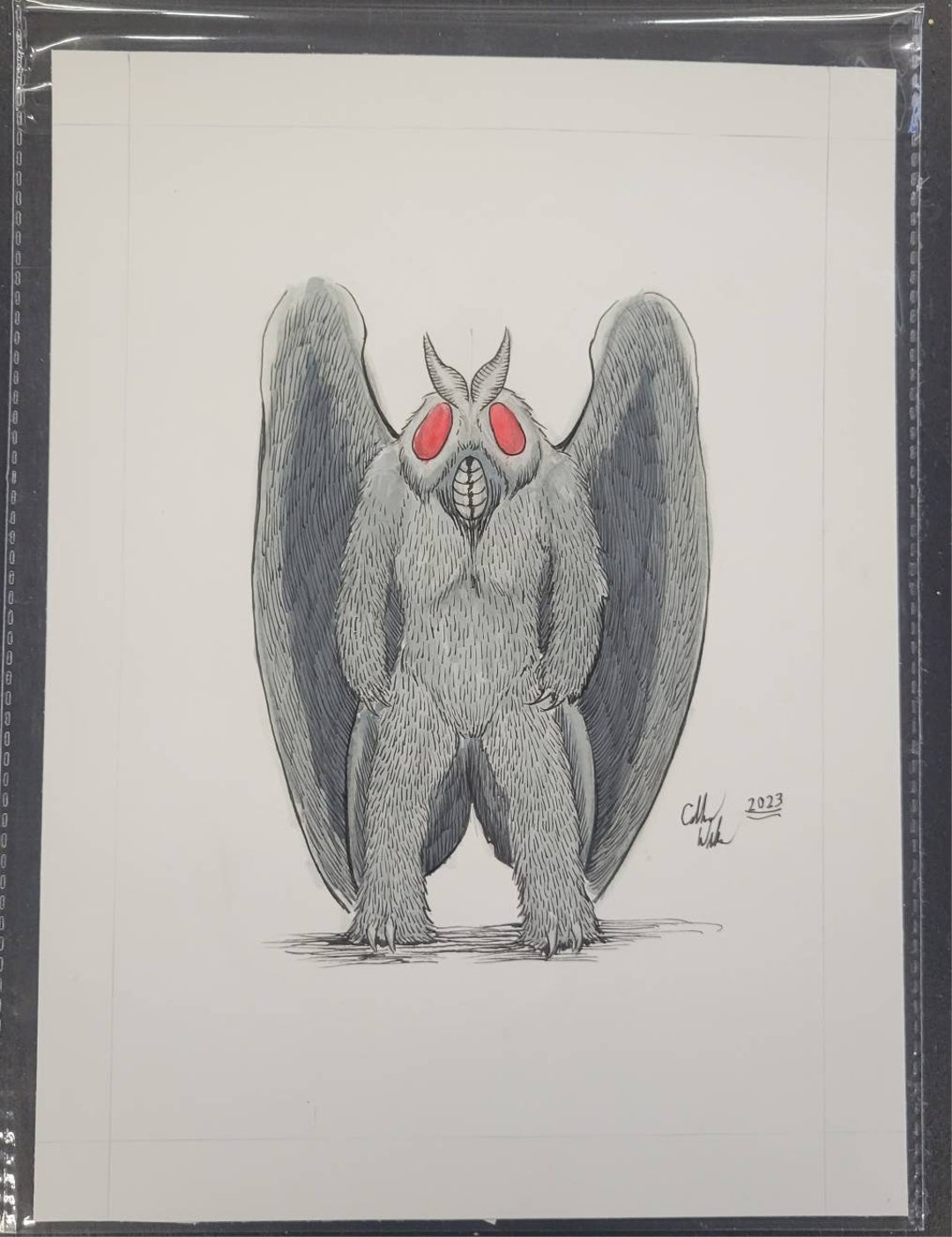 Mothman Illustration - Etsy