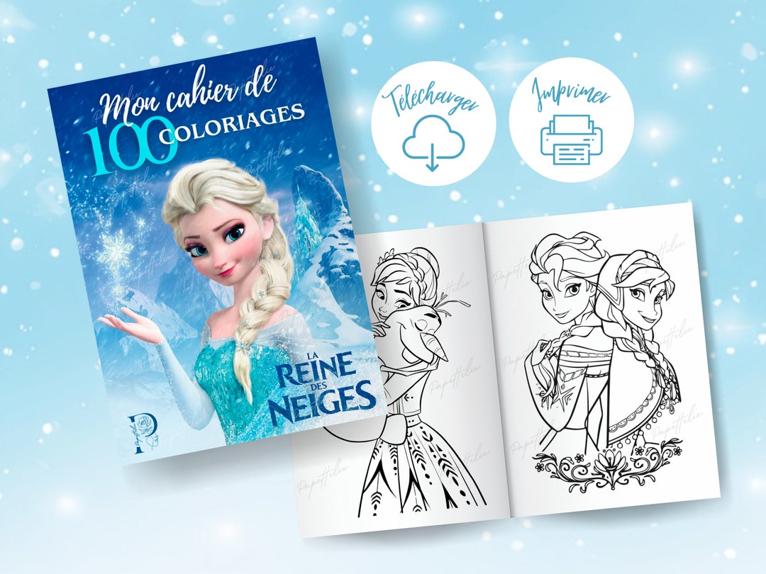 100 Frozen Coloring Pages to Download and Print I Coloring Book ...