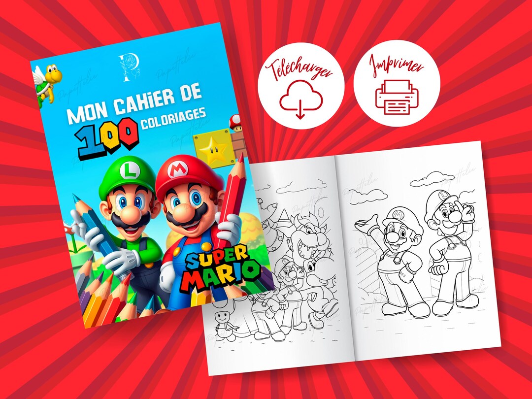 100 Mario Coloring Pages to Download and Print | Coloring Book ...