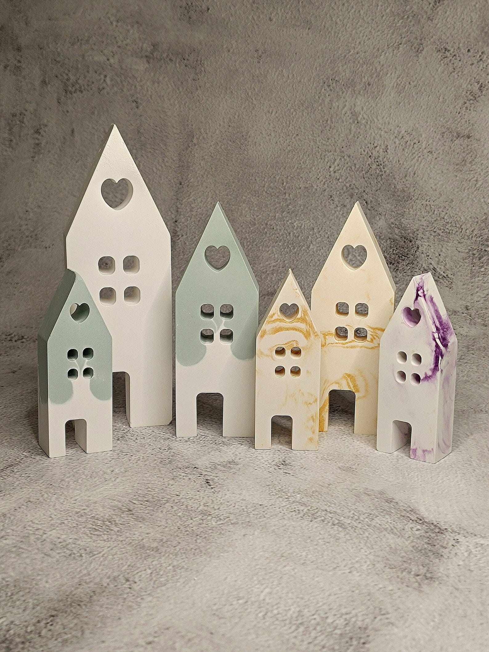 Handmade Plaster Houses / Light Houses "kamon" for Decoration, for ...