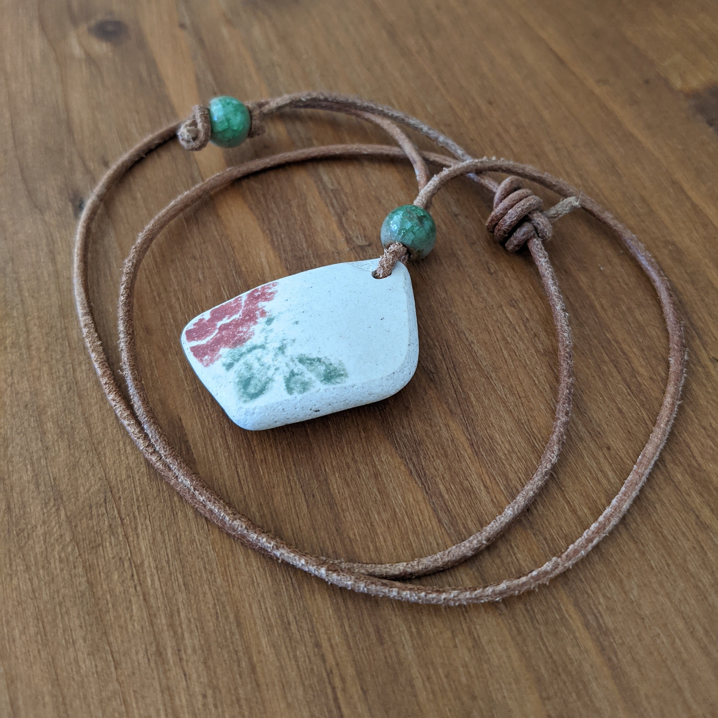 Sea Pottery Collar, Beach Pottery Collar, Sea Pottery Necklace, Surfer ...