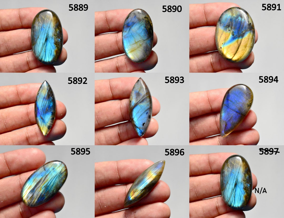 Natural Multicolor Labradorite Cabochon Wholesale Both Side Polished ...