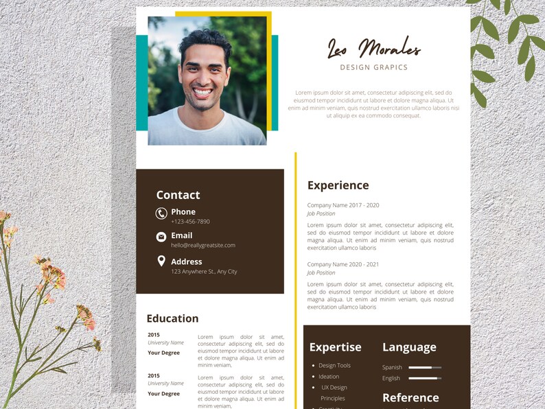 Design & Creative Resume Template - Etsy