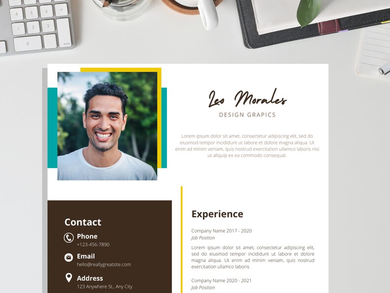 Design & Creative Resume Template - Etsy